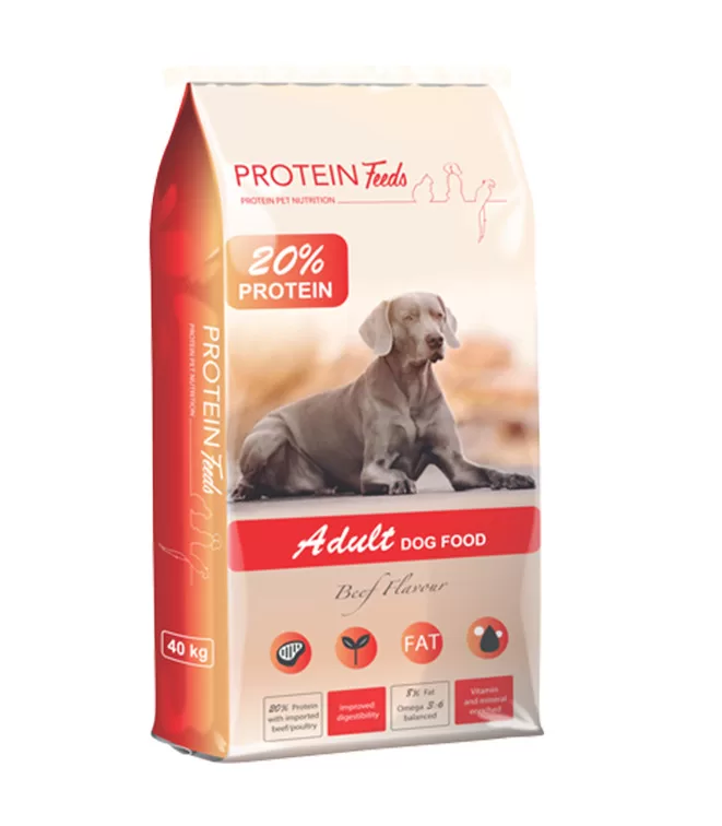 Protein Feeds Adult Dog Food 25kg - Happy Paws